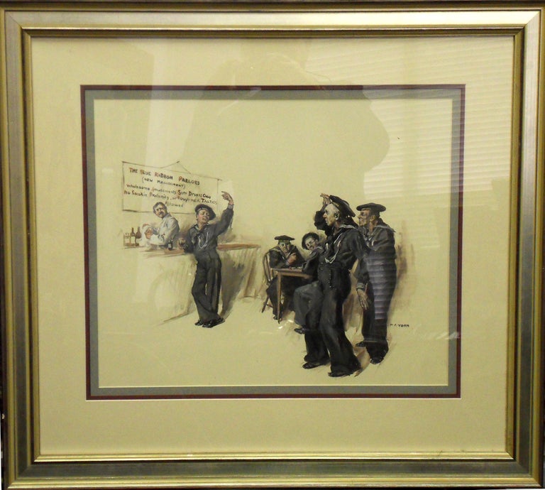 Frederick Coffay Yohn - The Blue Ribbon Parlors For Sale at 1stDibs