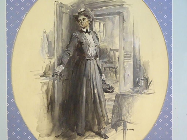 Frederick Coffay Yohn - Woman at the Doorway For Sale at 1stDibs