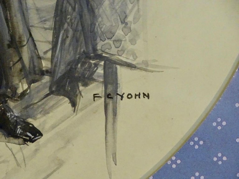 Frederick Coffay Yohn - Woman at the Doorway For Sale at 1stDibs