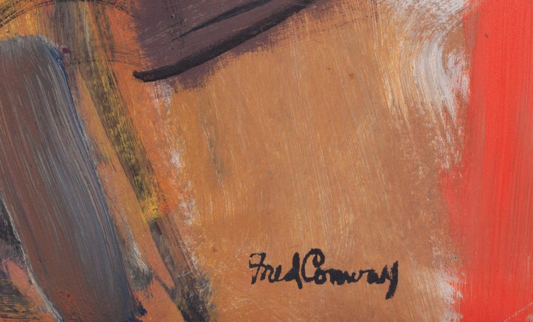 Frederick Conway - Abstract Orange, Yellow, Pink For Sale at 1stDibs