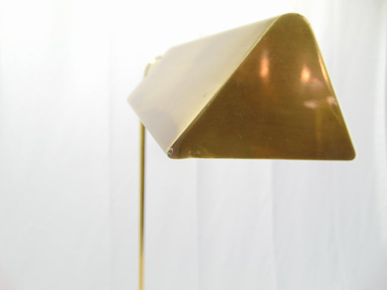 Frederick Cooper Adjustable Vintage Brass Floor Lamp For Sale at 1stDibs