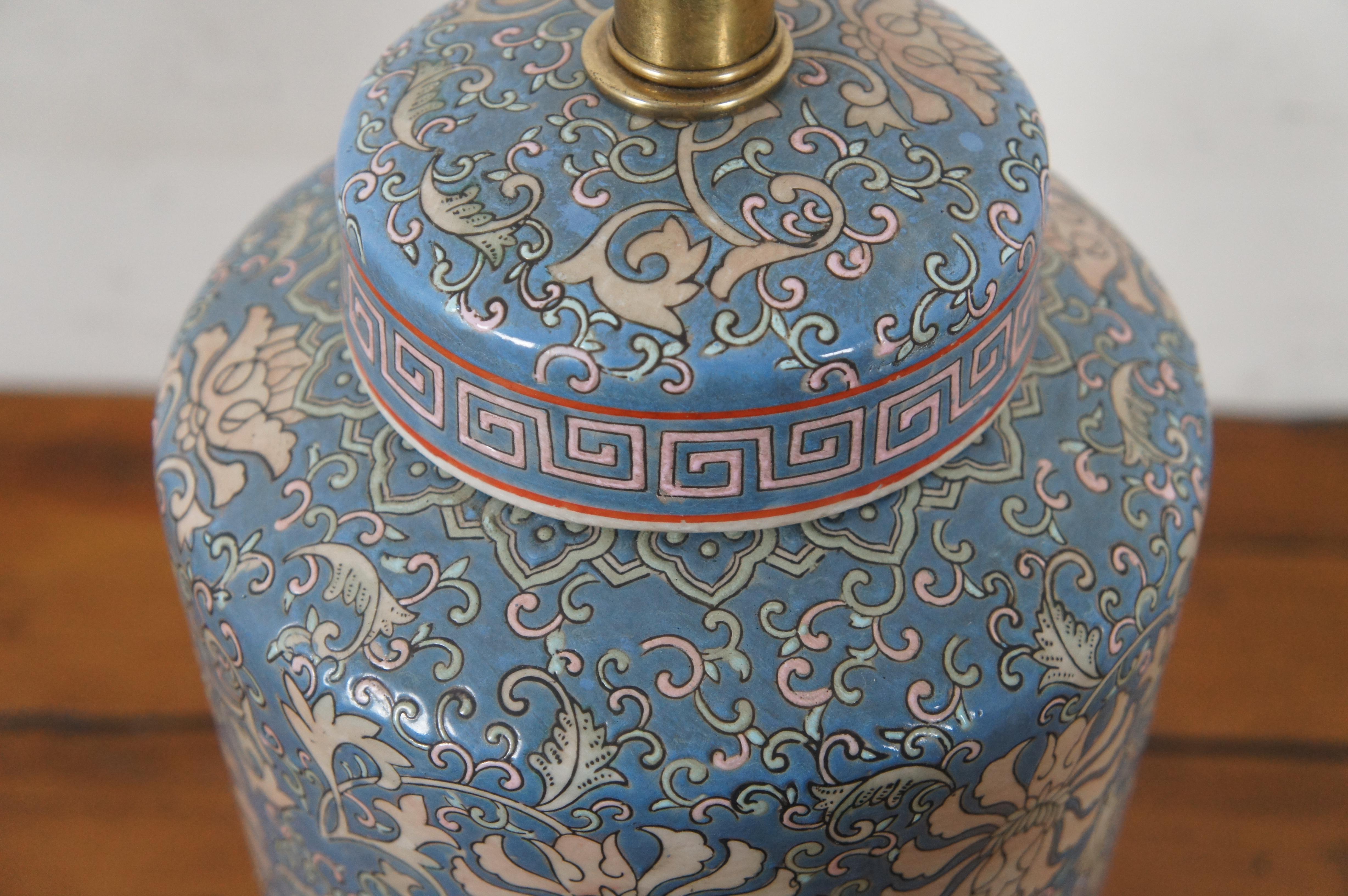 Frederick Cooper Famille Rose Chinoiserie Ginger Jar Tea Caddy Table ...