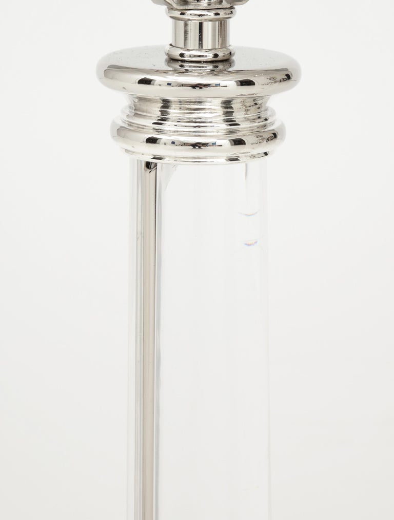 Frederick Cooper Glass Column Lamps at 1stDibs