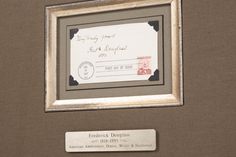 Frederick Douglass 1880 Signature and First Day Issue Stamp at 1stDibs ...