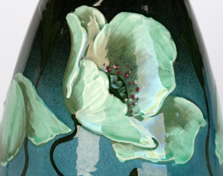 Frederick Hurten Rhead Wardle Art Nouveau Hand Painted Moonlight ...