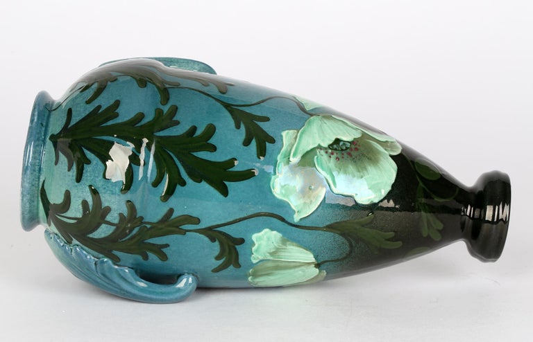 Frederick Hurten Rhead Wardle Art Nouveau Hand Painted Moonlight ...