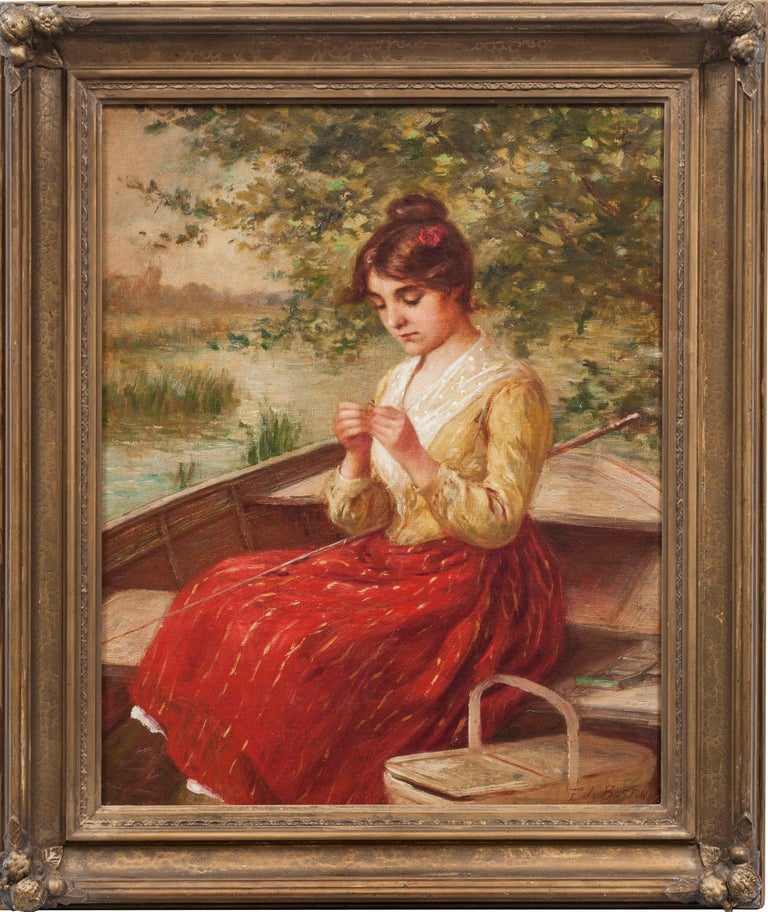 Frederick James Boston - Casting the Rod, Figurative work by Frederick ...