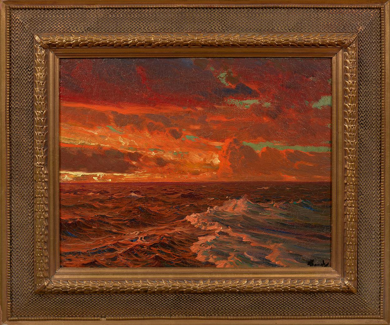 Frederick Judd Waugh - Seascape at Sunset For Sale at 1stDibs ...