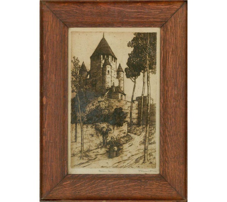 Frederick Marriott - Frederick Marriott (1860-1941) - 1909 Etching, Provence Commune For Sale at ...