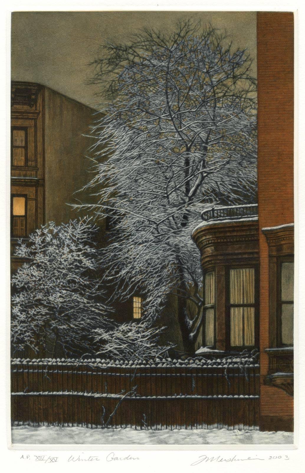 Frederick Mershimer - Plymouth Street ( a twilight scene is set in the ...