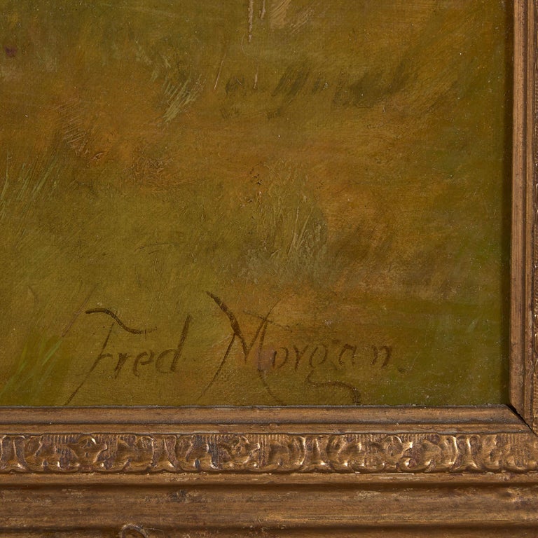 Frederick Morgan - 'His First Suit, ' a large Victorian oil painting ...