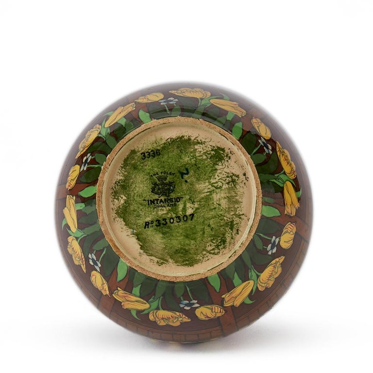Frederick Rhead Foley Intarsio Art Pottery Vase, circa 1899 at 1stDibs