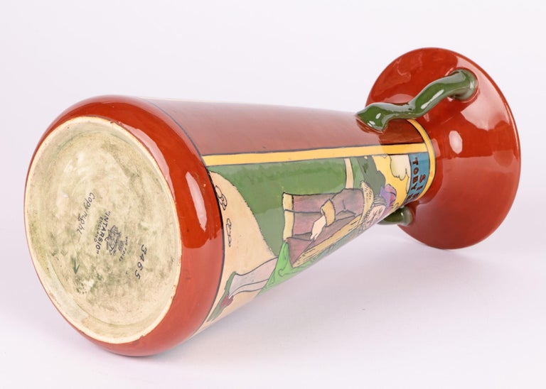 Frederick Rhead Foley Intarsio Twelfth Night Art Pottery Vase For Sale ...