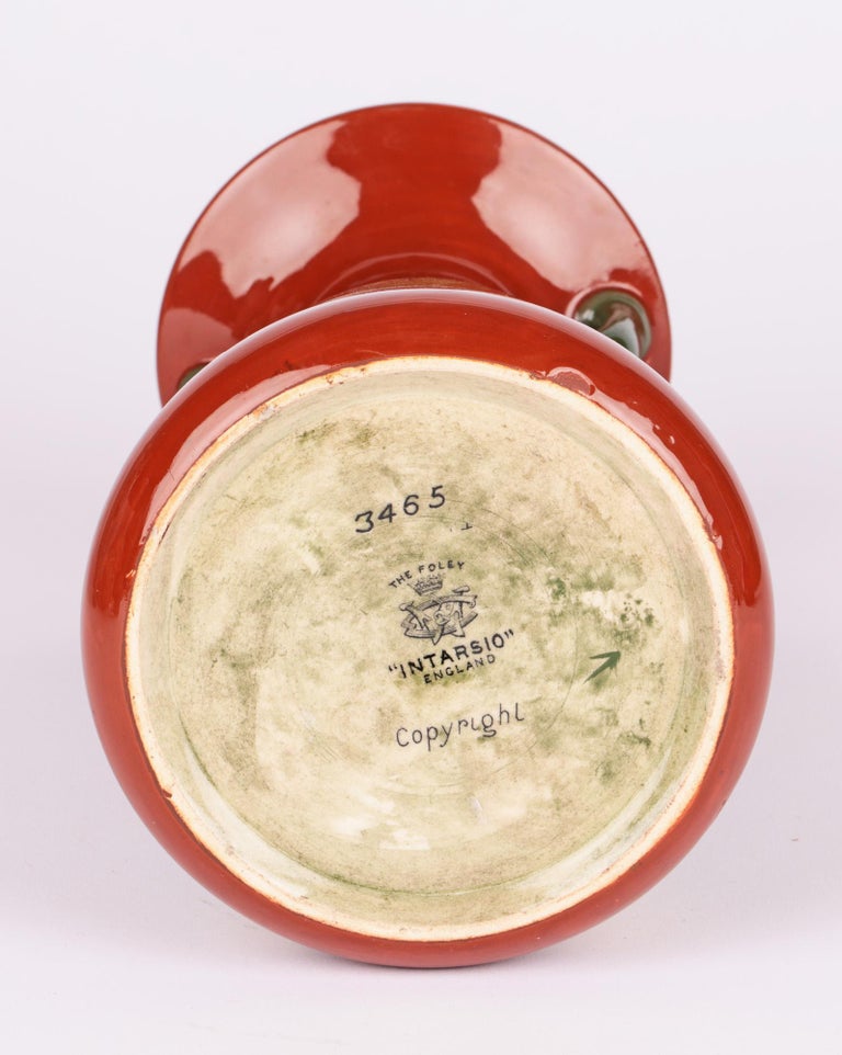 Frederick Rhead Foley Intarsio Twelfth Night Art Pottery Vase For Sale ...