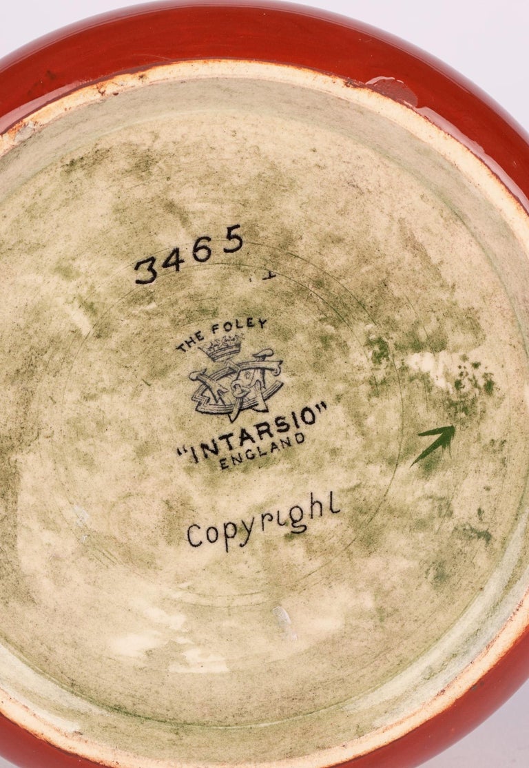 Frederick Rhead Foley Intarsio Twelfth Night Art Pottery Vase For Sale ...