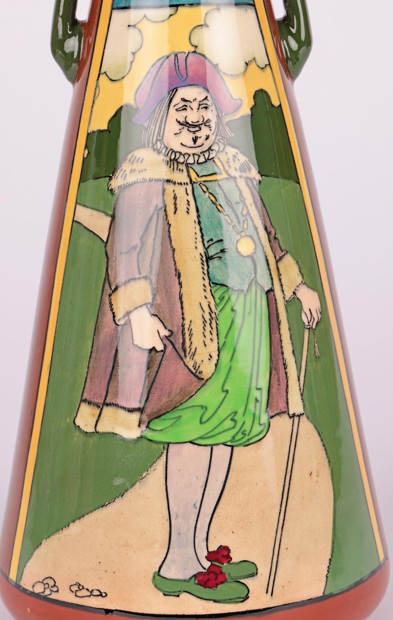 Frederick Rhead Foley Intarsio Twelfth Night Art Pottery Vase For Sale ...