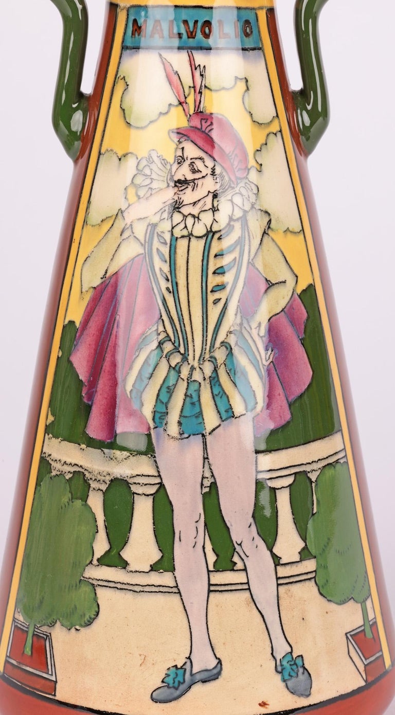 Frederick Rhead Foley Intarsio Twelfth Night Art Pottery Vase For Sale ...