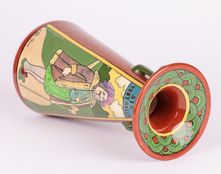 Frederick Rhead Foley Intarsio Twelfth Night Art Pottery Vase For Sale ...