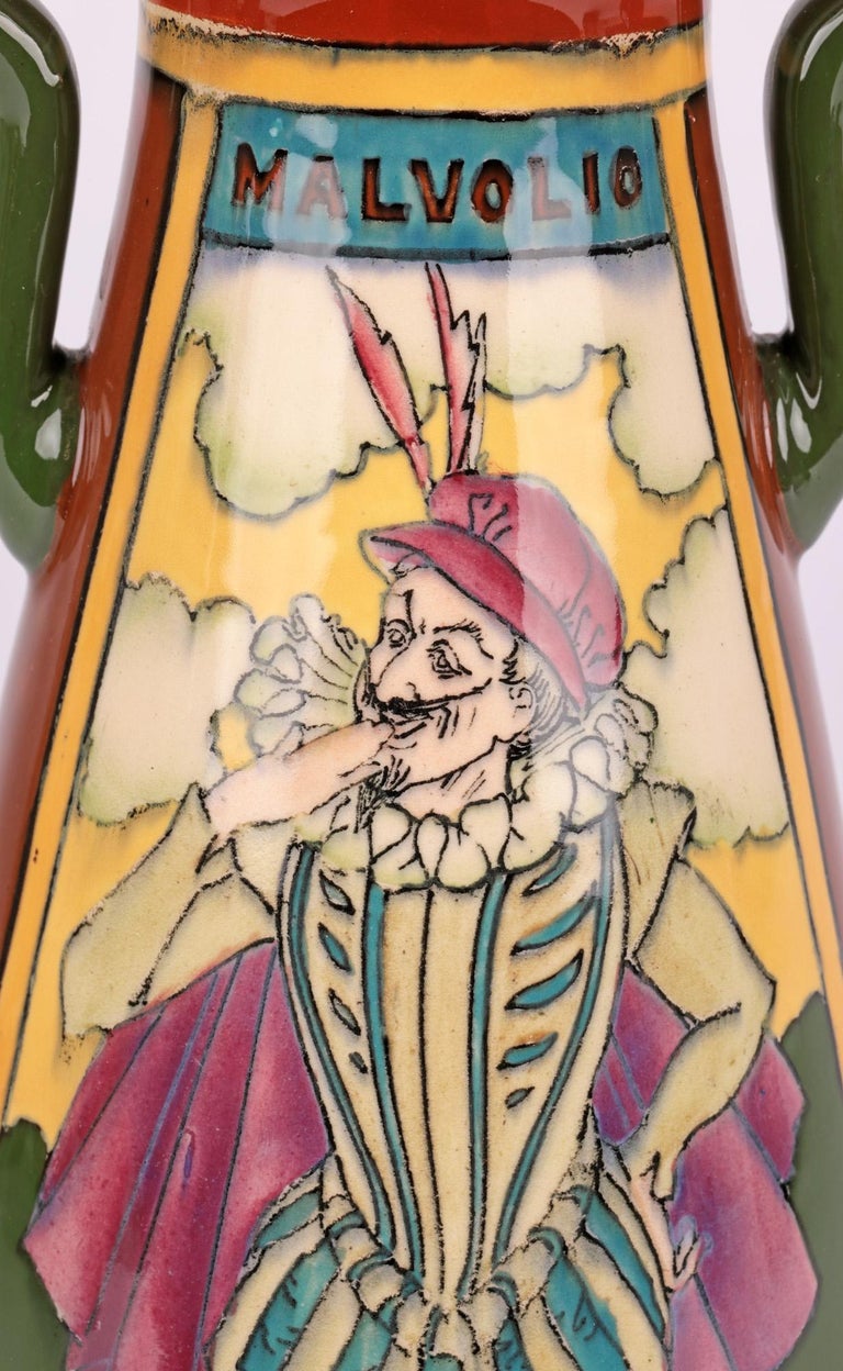 Frederick Rhead Foley Intarsio Twelfth Night Art Pottery Vase For Sale ...