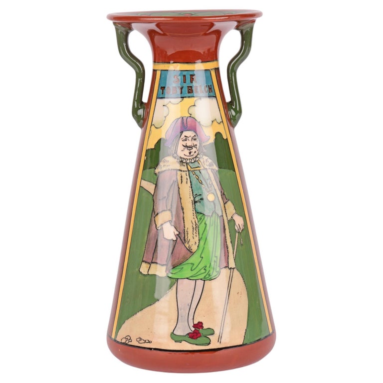 Frederick Rhead Foley Intarsio Twelfth Night Art Pottery Vase For Sale ...