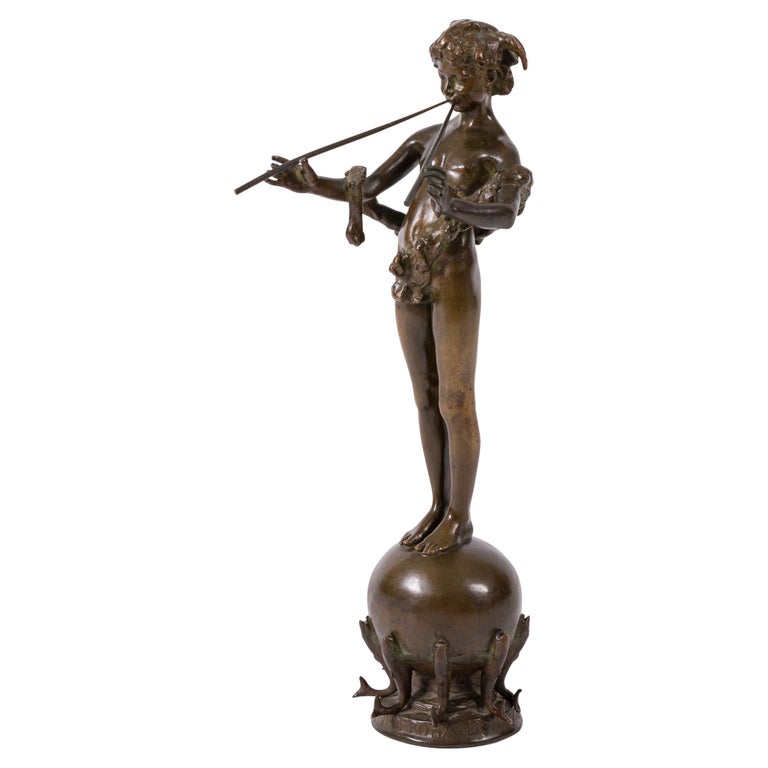 Frederick William MacMonnies Bronze "Pan of Rohallion", USA 1990s ...