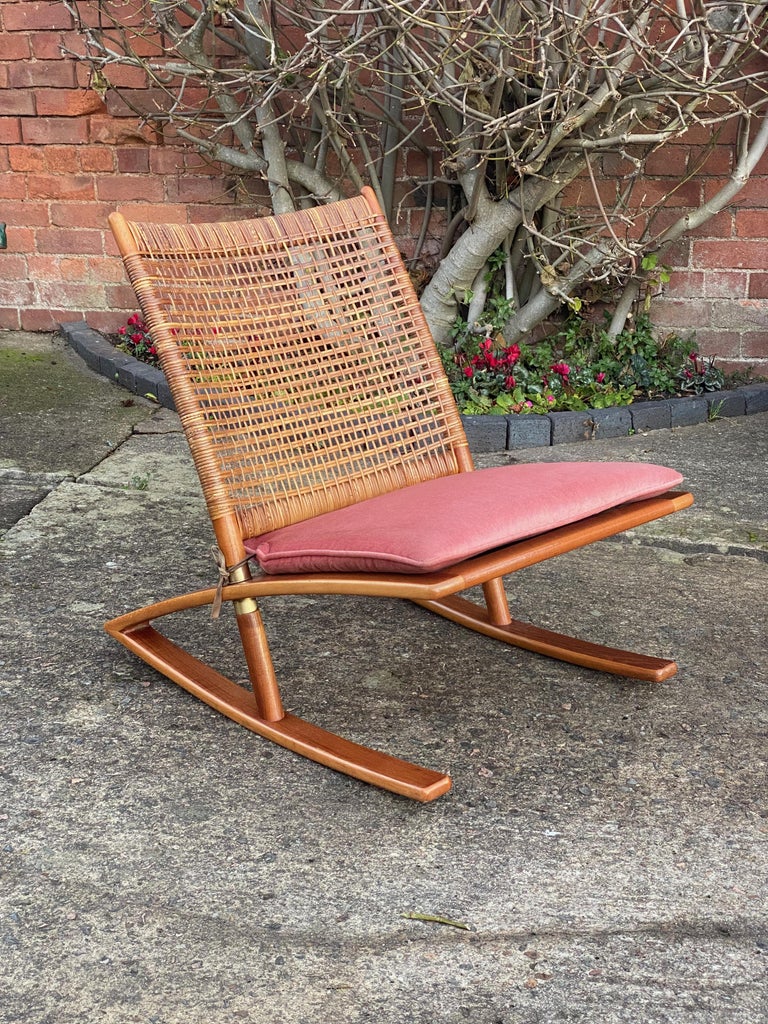 Fredrik Kayser Model 599 Teak Rocking Chair, Rocker Norway, circa 1960s ...