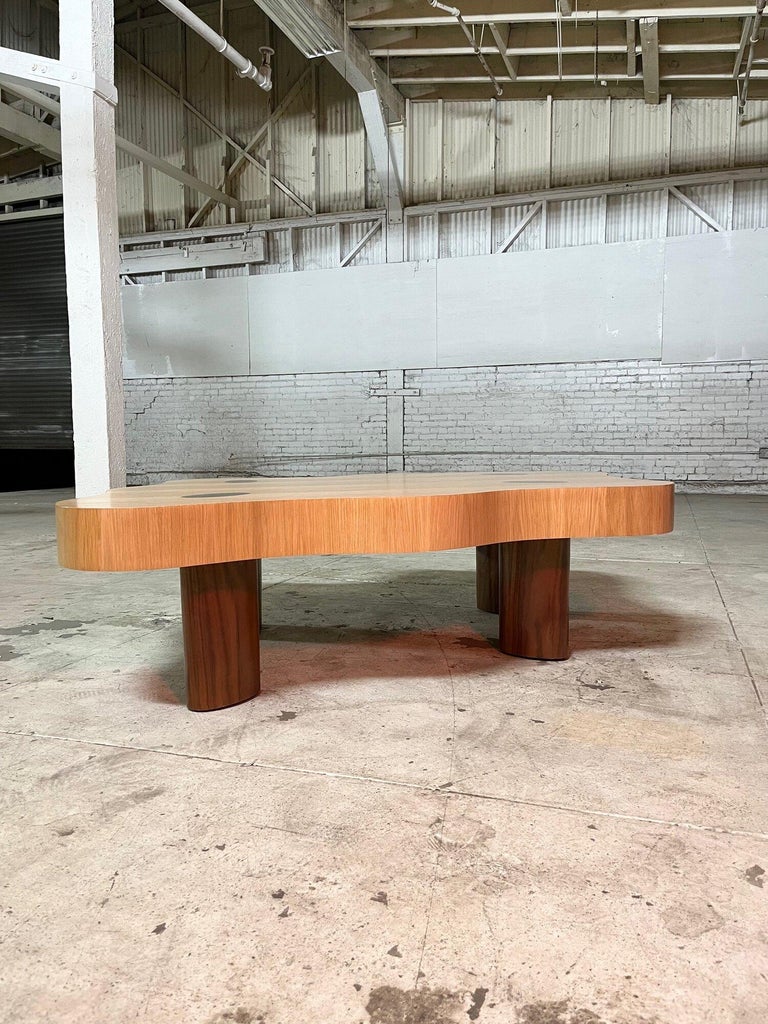 Free Form Wavy Coffee Table by Vintage On Point For Sale at 1stDibs