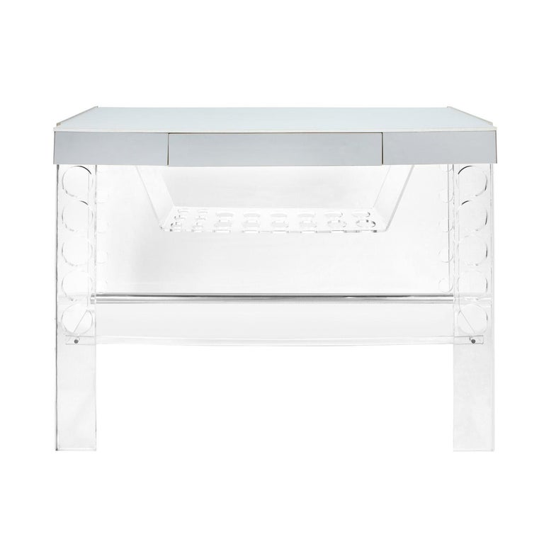 Free Standing Illuminating Bar in Lucite and Chrome, 1970s For Sale at ...