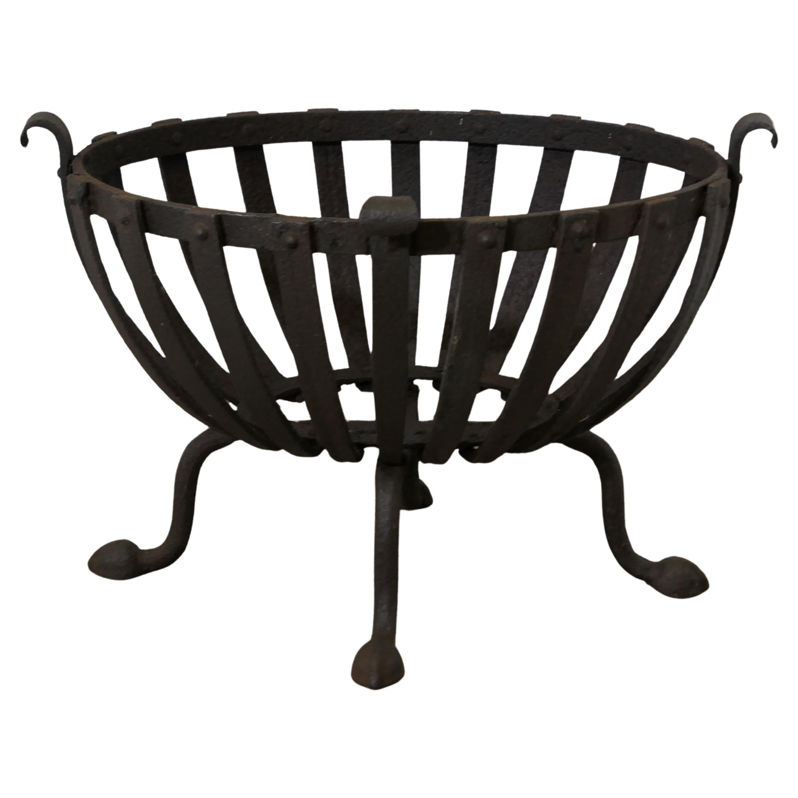 Free Standing French Brass Rococo Fire Guard, Spark Screen The Fire ...