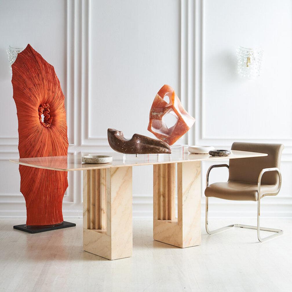 Freeform Alabaster Sculpture by Pat Epstein at 1stDibs | freeform sculpture
