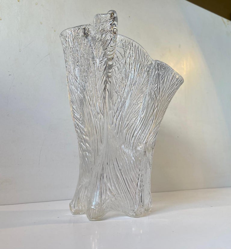 Freeform Art Glass Vase by Severin Brørby for Hadeland Norway, 1970s ...