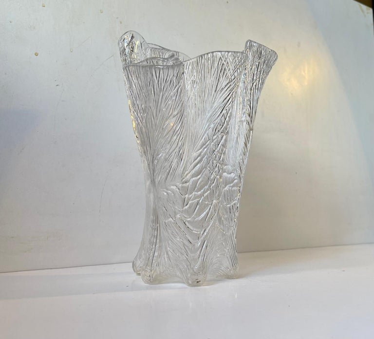 Freeform Art Glass Vase by Severin Brørby for Hadeland Norway, 1970s ...
