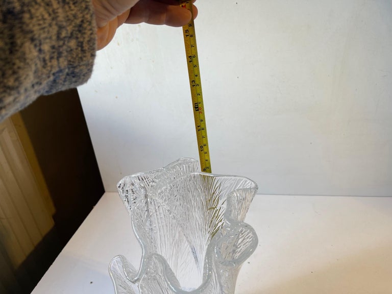 Freeform Art Glass Vase by Severin Brørby for Hadeland Norway, 1970s ...
