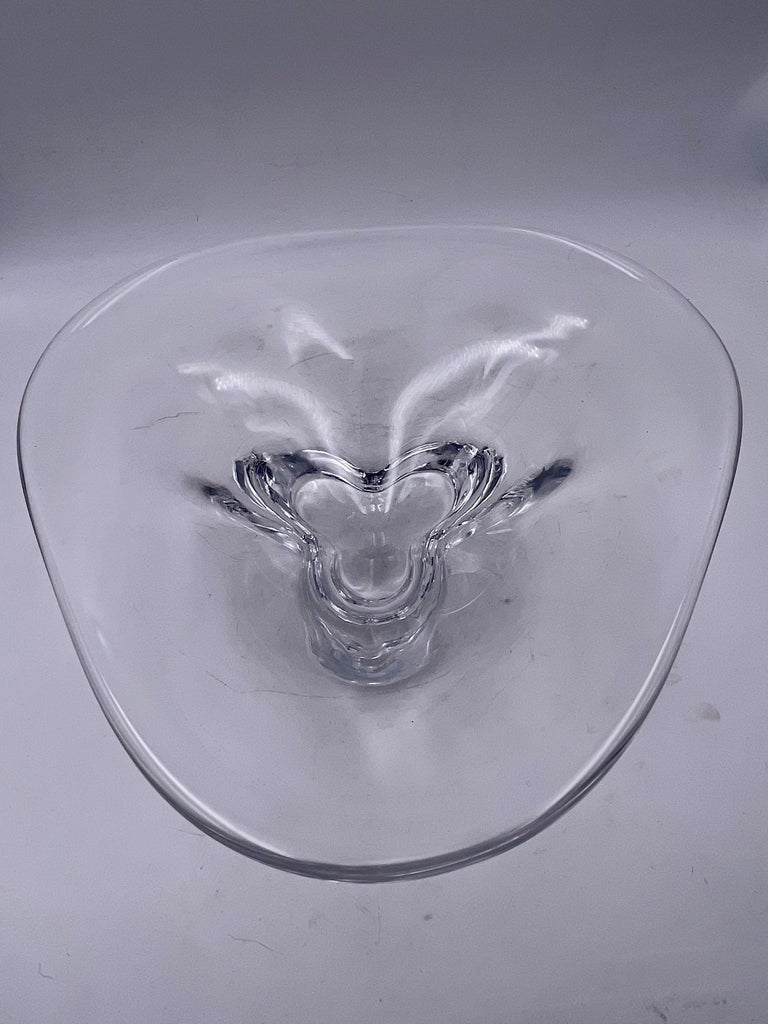 Freeform Clear Glass by Orrefors Mid Century For Sale at 1stDibs