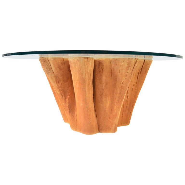 Freeform Cypress Tree Trunk Cocktail Table at 1stDibs