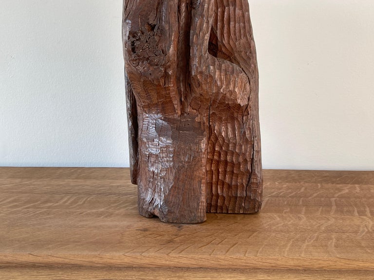 Freeform Solid Wood Sculpture at 1stDibs