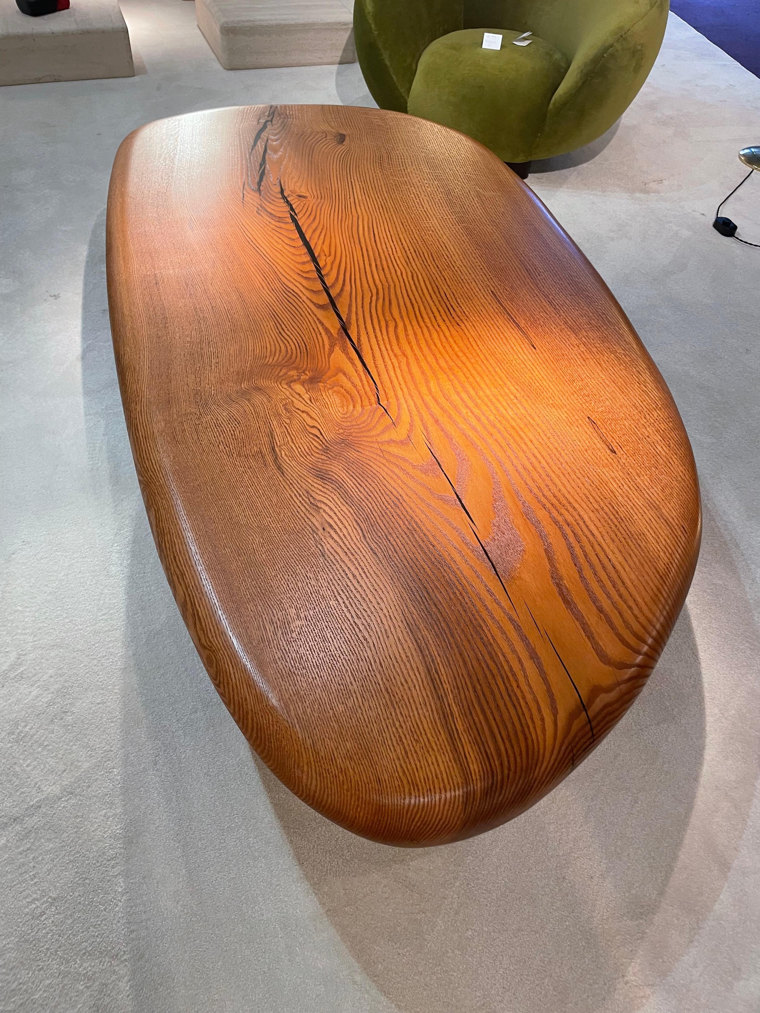 Freeform Wooden Coffee Table For Sale at 1stDibs