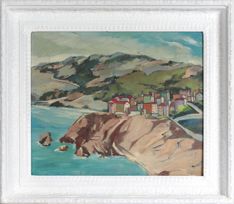Freeman Sargent - "Sea Cliff" Huile du 20e siècle En vente sur 1stDibs