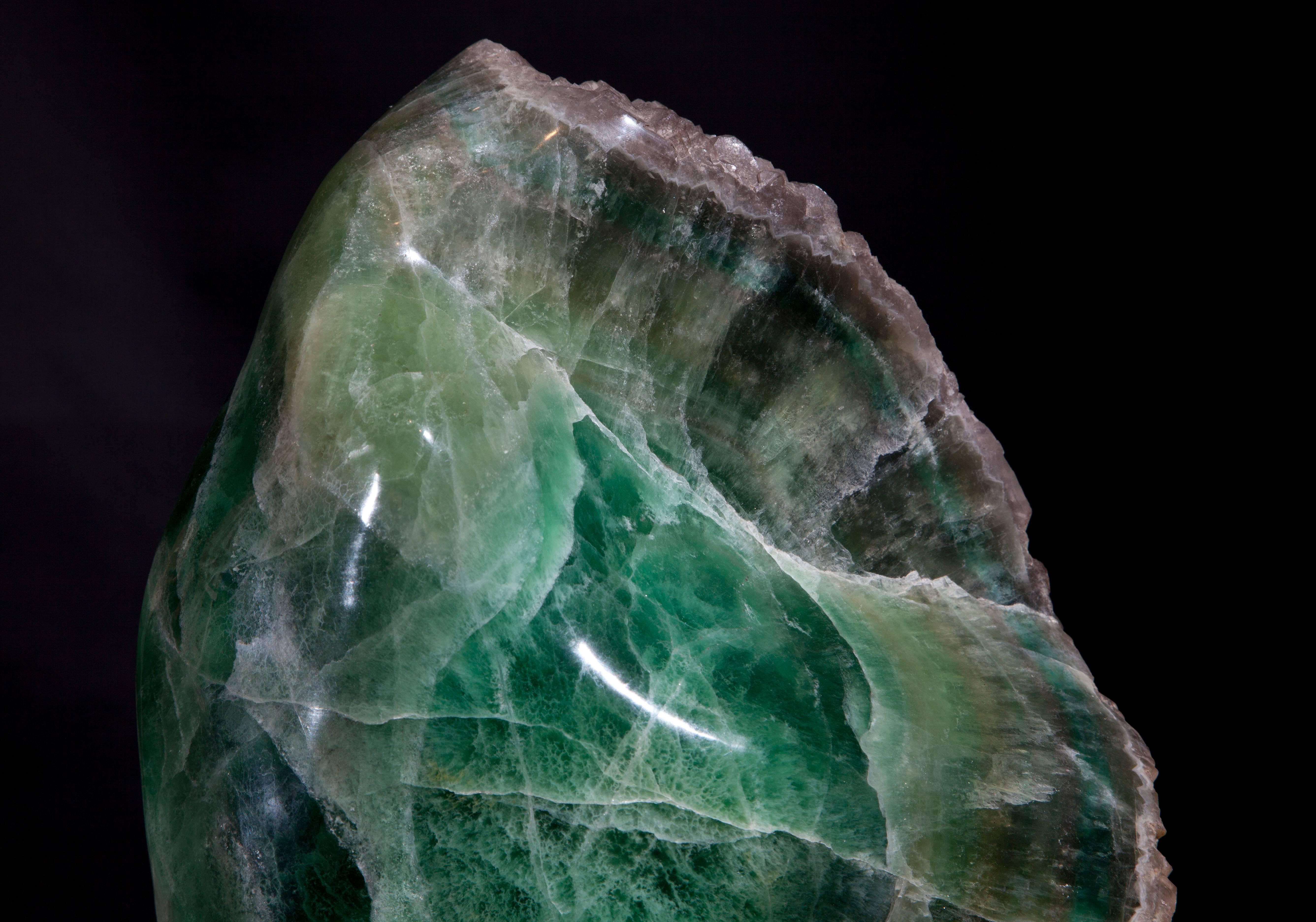 Freestanding Vivid Green Fluorite, China. at 1stDibs