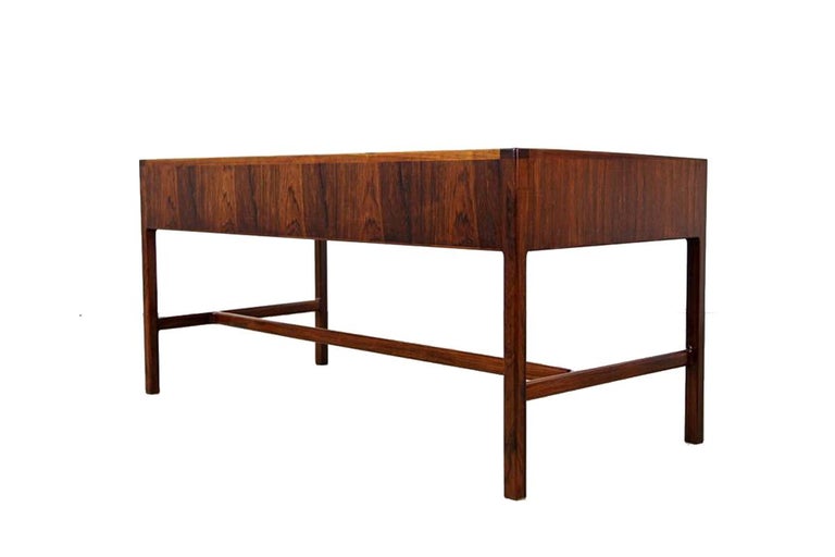 Freestanding Rosewood Desk by Kurt Østervig for Jason Møbler, Danish ...