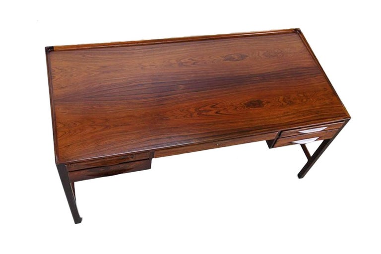 Freestanding Rosewood Desk by Kurt Østervig for Jason Møbler, Danish ...