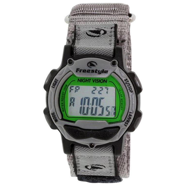 Freestyle Endurance Predator Gray Nylon Plastic Quartz Digital Watch ...