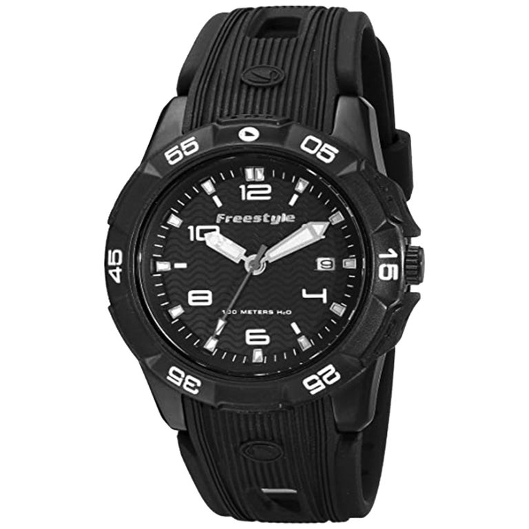 Freestyle Kampus Plastic Steel Rubber Black Dial Quartz Men's Watch ...