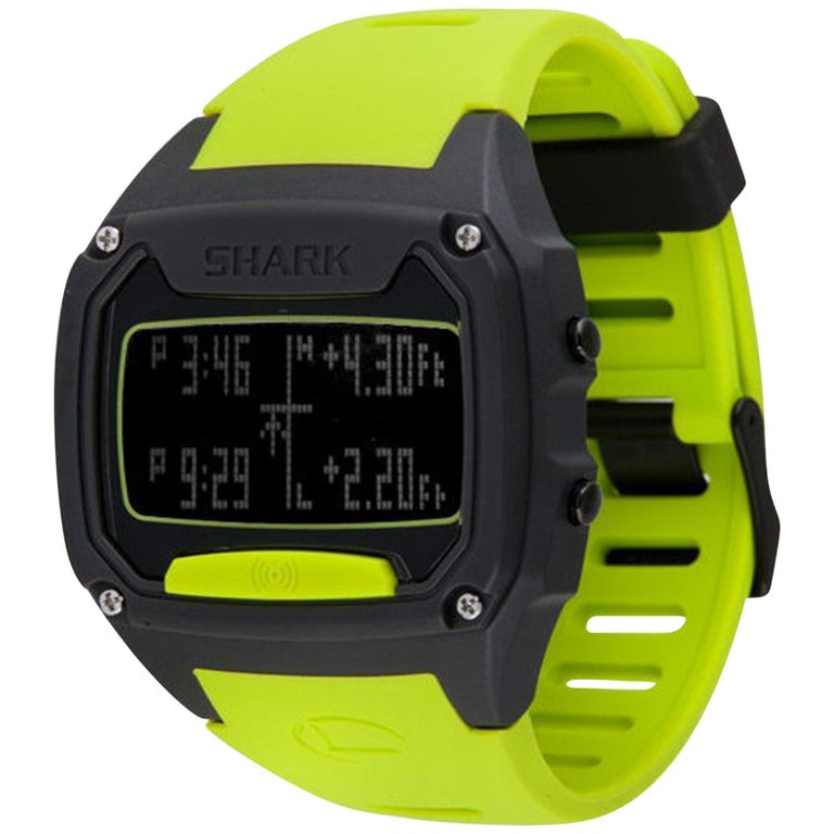 Freestyle Shark Tooth Tide 360 Black/Lime Silicon Digital Quartz Watch ...