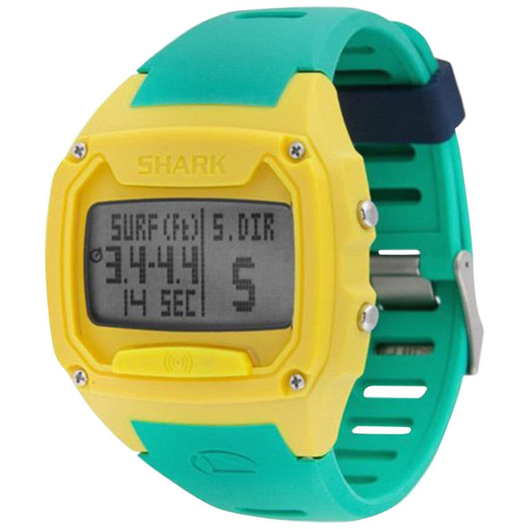 Freestyle Shark Tooth Tide Yellow/Green Digital Quartz Bluetooth Watch ...