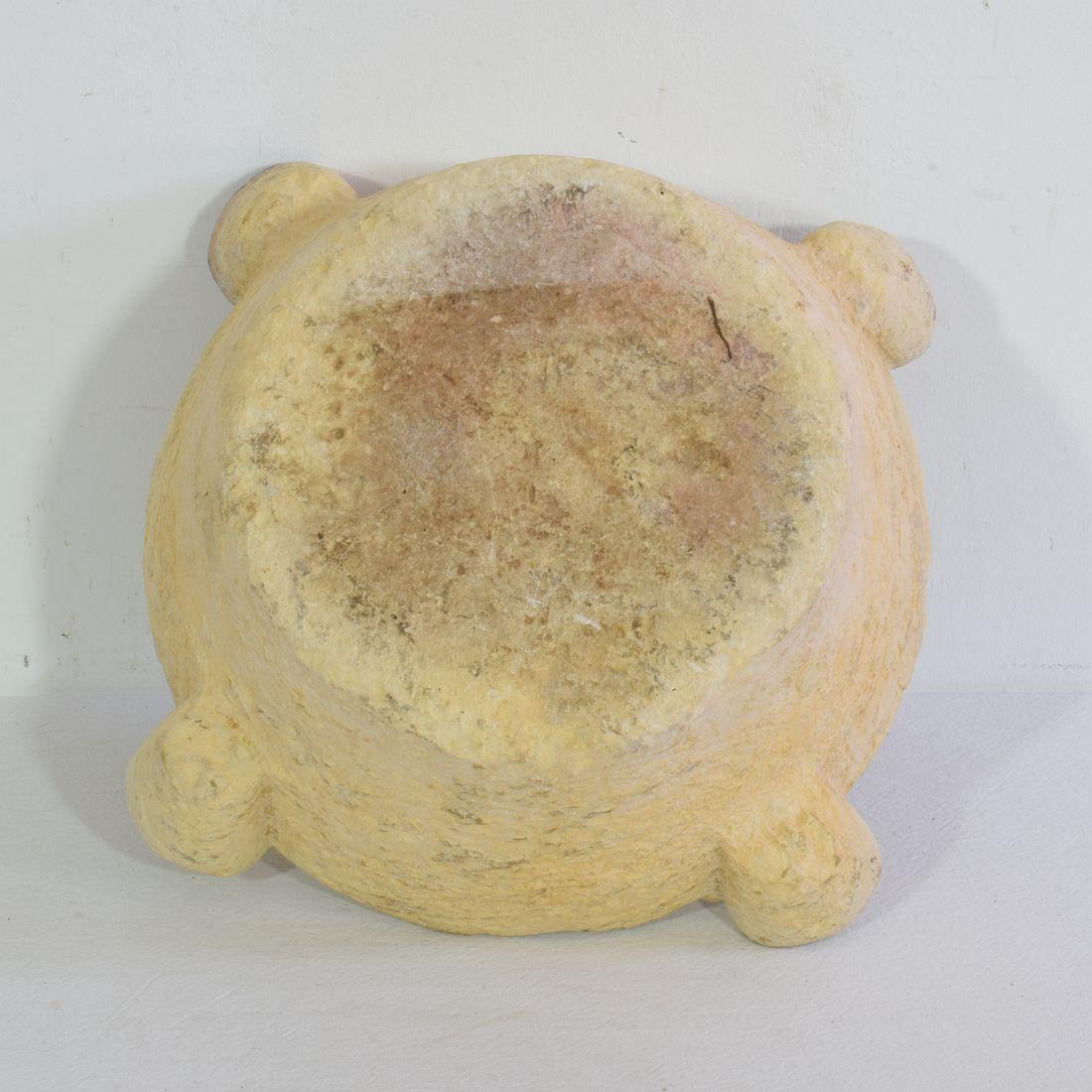 French, 17th-18th Century Weathered Terracotta Mortar For Sale at 1stDibs