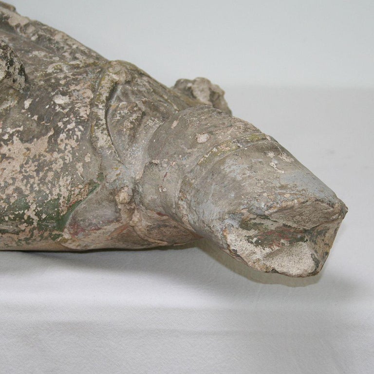 French, 17th Century Carved Stone Statue of Saint Nicholas at 1stDibs