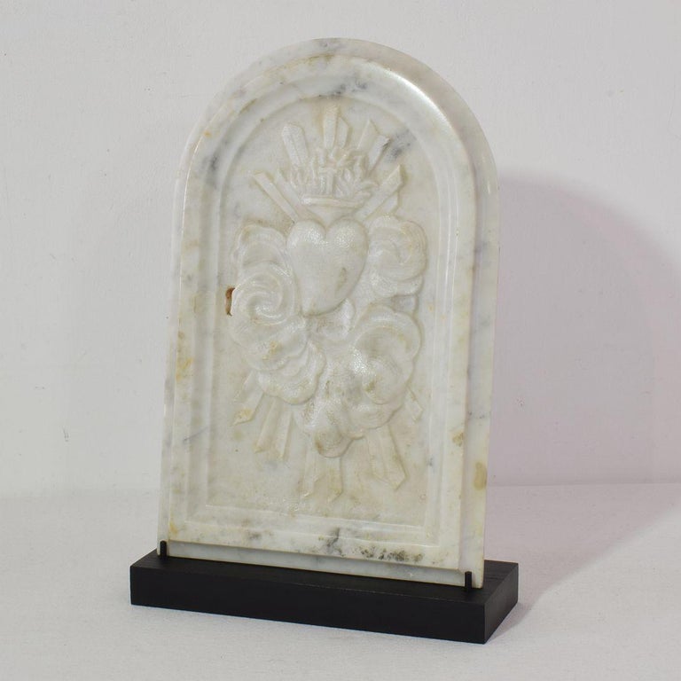 French 18/19th Century White Marble Baroque Tabernacle Door at 1stDibs
