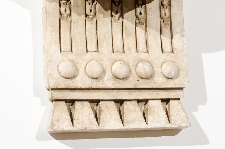 French 1830s Louis-Philippe Period Stucco Wall Bracket Decoration with ...