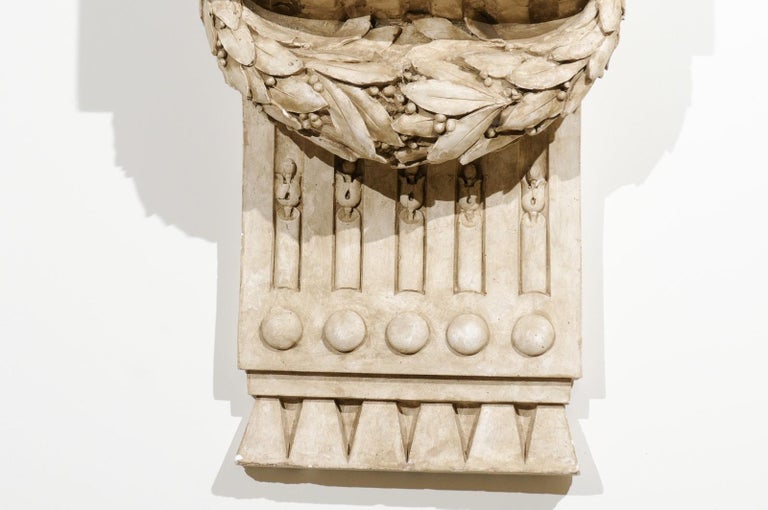 French 1830s Louis-Philippe Period Stucco Wall Bracket Decoration with ...